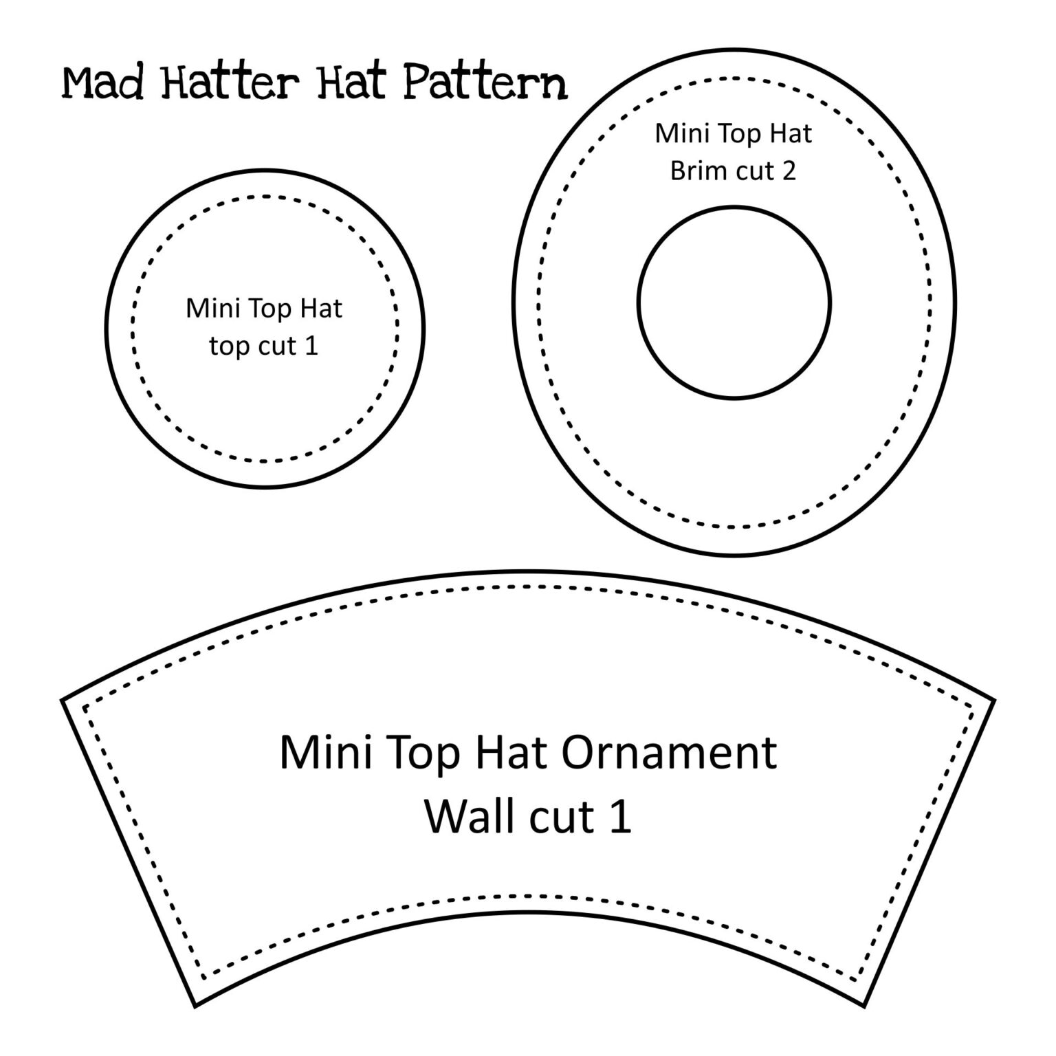 Cut Out Top Hat Template Printable Printables Template Free