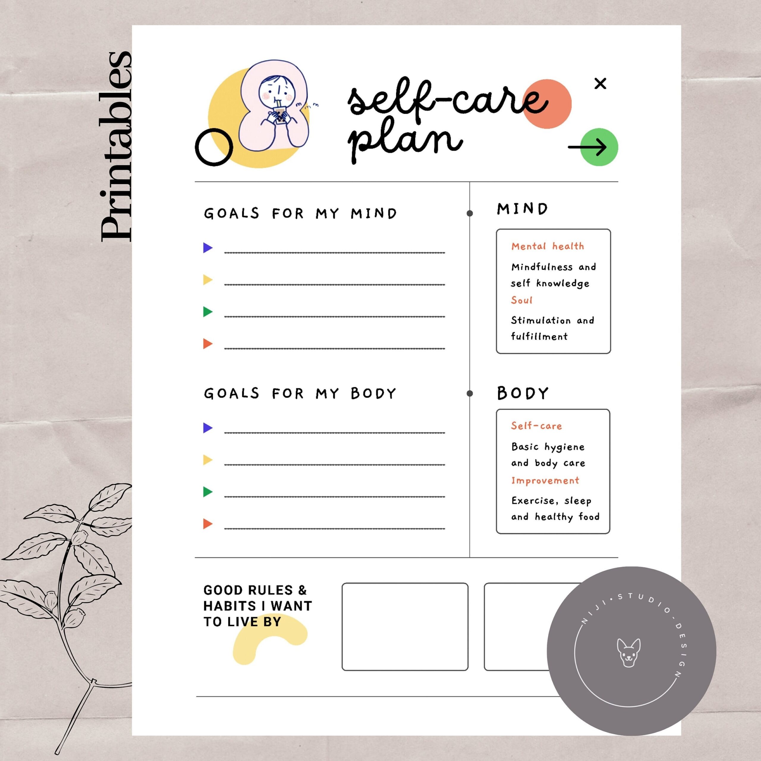 Self Care Plan Template Awesome Worksheet Self Care Worksheets Grass