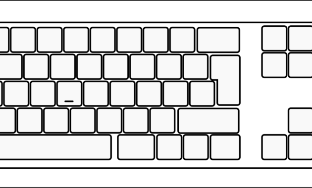 Full Size Printable Keyboard Template - Printables Template Free