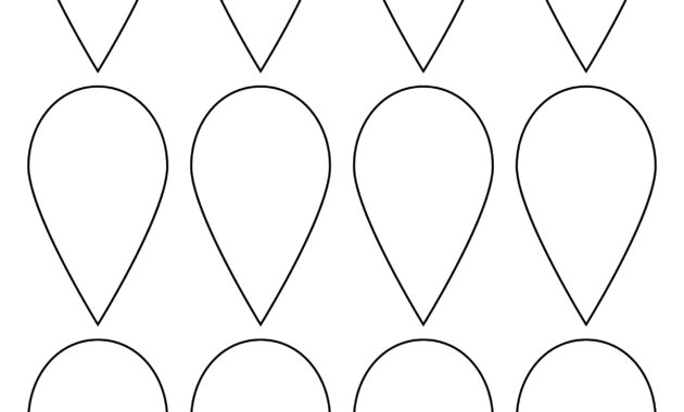 Free Printable Flower Petal Template Pattern - Printables Template Free